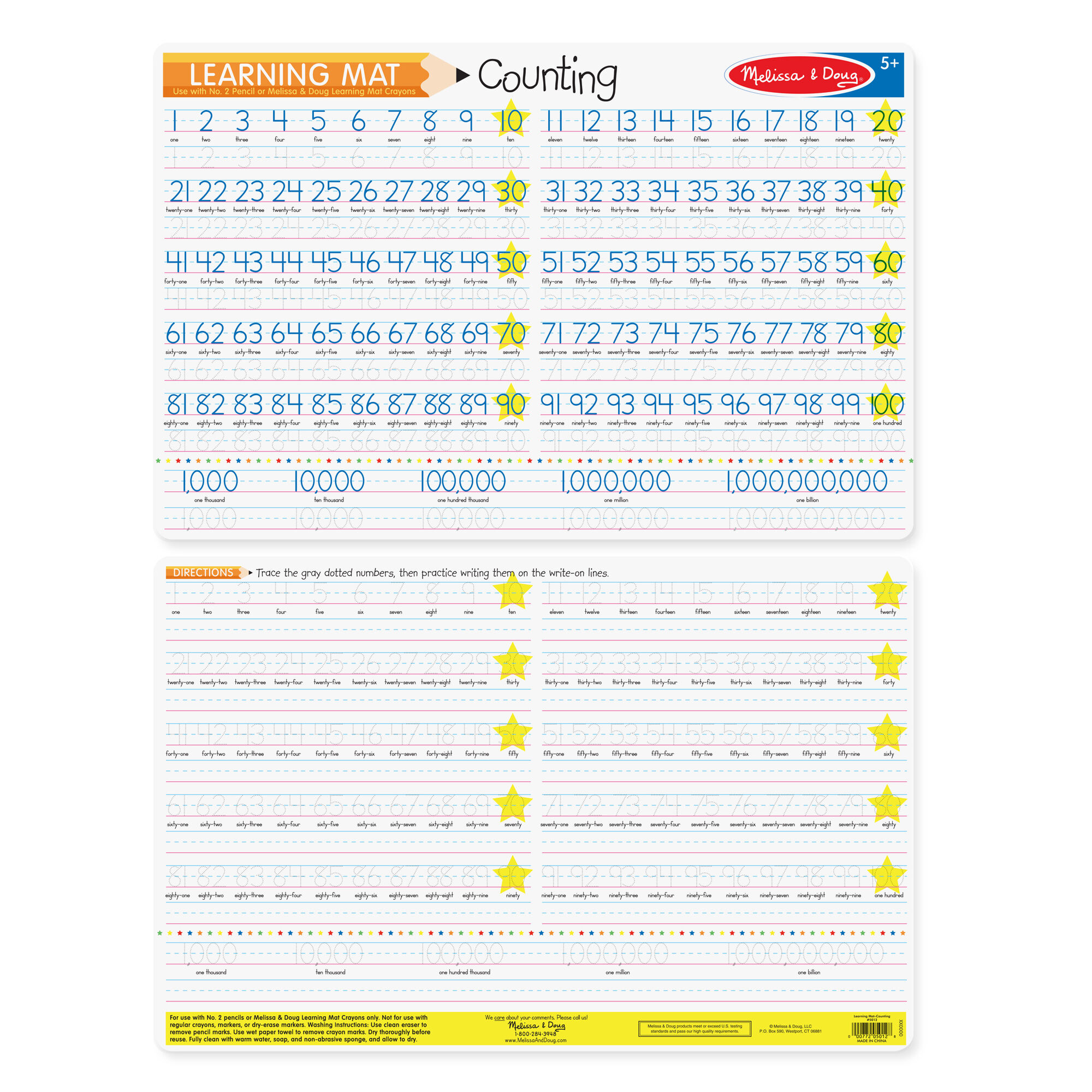 Counting to 100 Write A Mat – Craft N Color