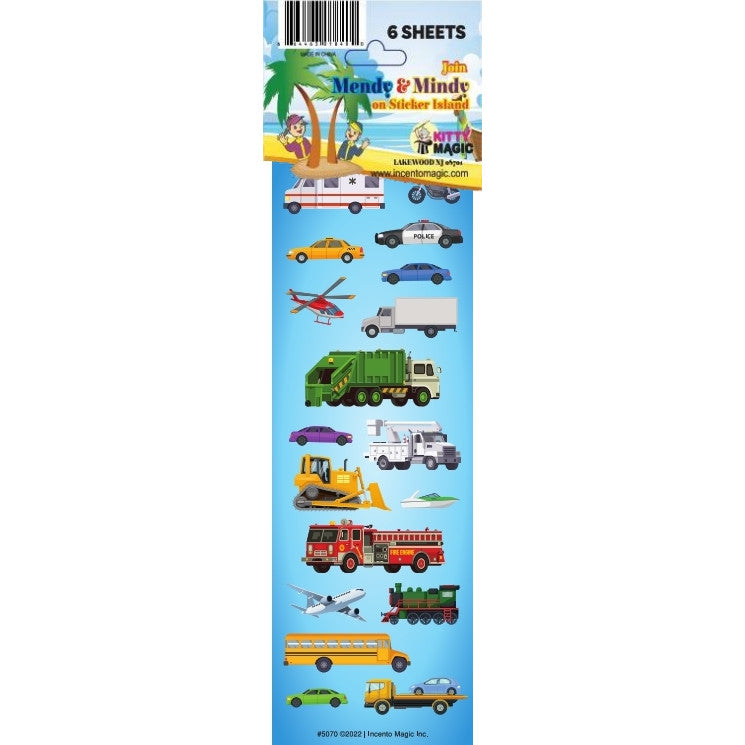 Vehicle Themed Stickers – Craft N Color